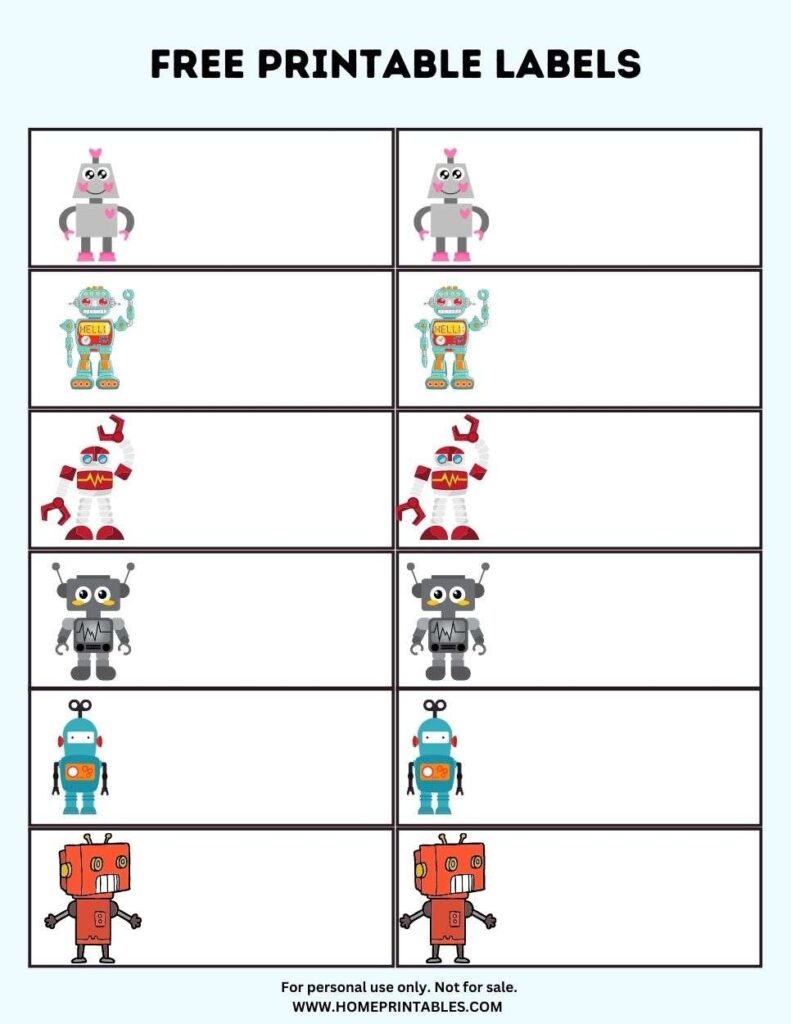 Free Printable Labels Template - Design Printable