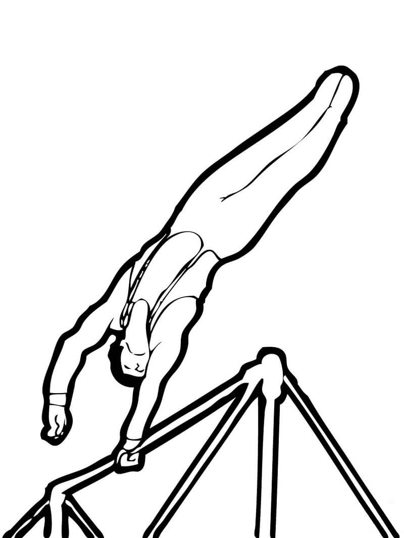 Gymnastics Coloring Page Design Printable Gymnastics Coloring Page Design Printable